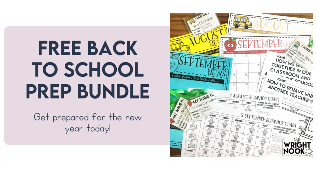 Back To School FREEBIE – The Wright Nook